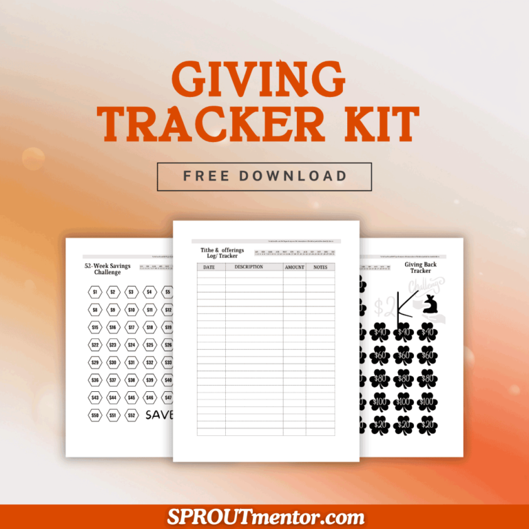 Giving Tracker Kit - SproutMentor