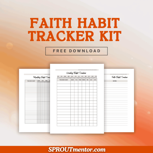 Faith Habit Tracker Kit - SproutMentor